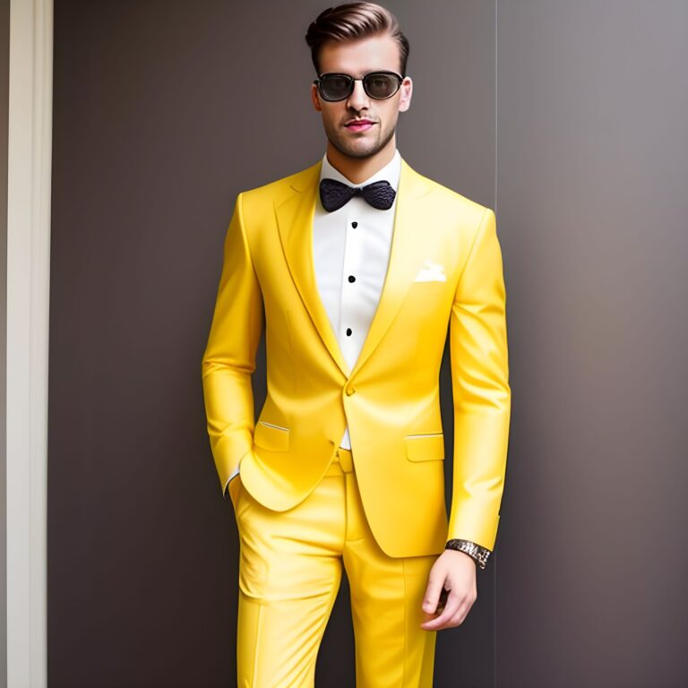 Yellow Formal Dress for Men – 2025 Trend