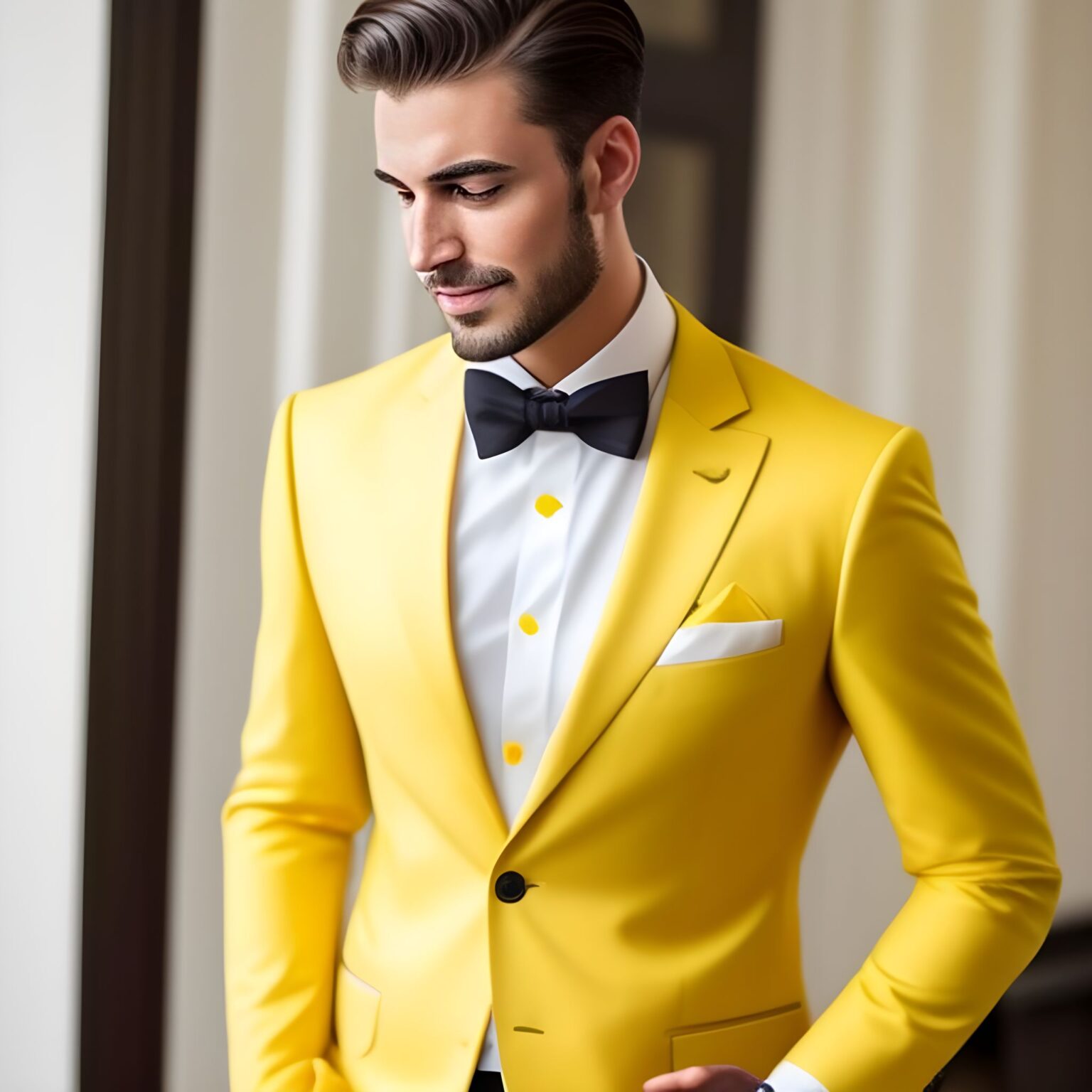 Yellow Formal Dress for Men – 2025 Trend